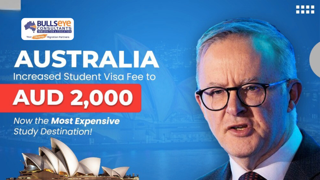Student Visa Costs in Australia Surge to AUD 2,000 | Bullseye Consultants